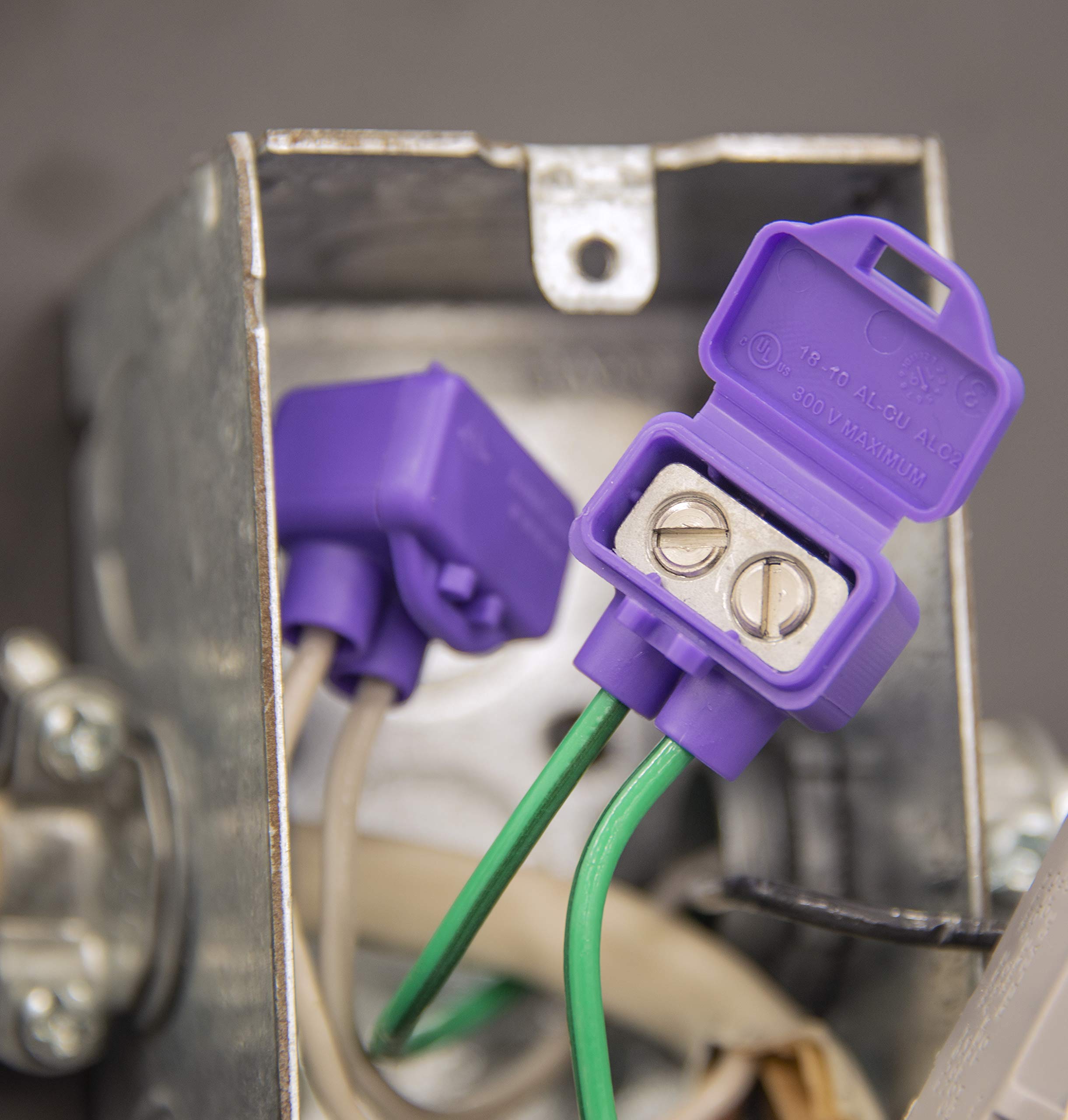 King Innovation 95015 AlumiConn Wire Connector, 10 pk, Purple, Count