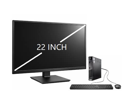 Lenovo ThinkCentre M73 Mini Desktop Computer Tiny PC Bundle, Intel Dual Core 2.60GHz, 8GB RAM, 500GB HDD, DisplayPort, USB 3.0, WiFi, 22 Inch LCD Monitor, VESA Mount, DVD, Windows 10 Pro (Renewed)