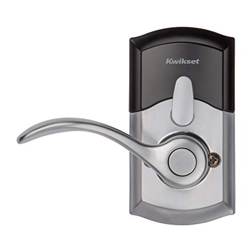 Kwikset 955 Keyless Keypad Door Lock, Electronic Lever Deadbolt, 3 Entry Modes, Auto Lock, SmartKey Security - Satin Chrome