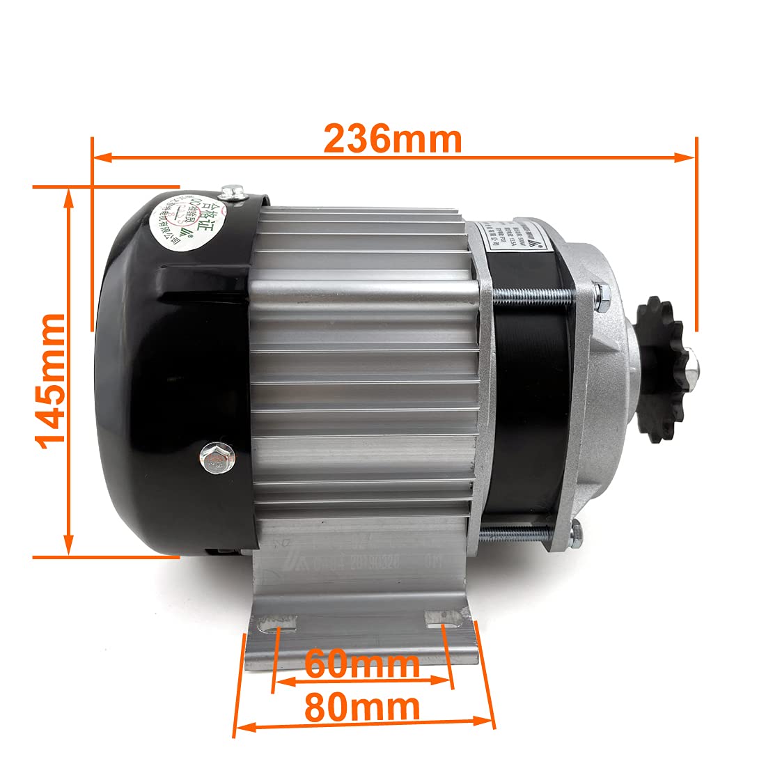 L-faster 48V 500W Cyclecar Bike Electric Engine Kit with Brushless DC Motor and Throttle Handle Grip with Power Key Lock