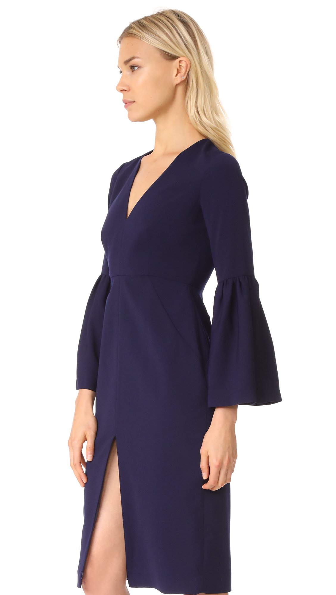 Jill Jill Stuart Women's V Neck Bell Sleeve Cocktail, deep Violet, 2