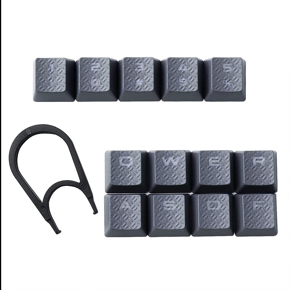 Mechanical Keyboard keycaps Non-Slip Design Backlit OEM Cherry MX keycaps FPS keycaps Professional Gaming keycaps(Black)