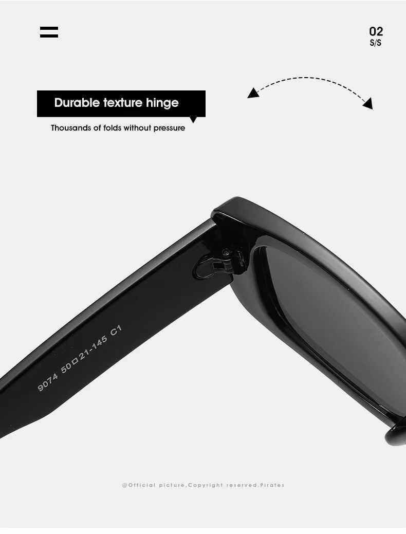 Rectangle Sunglasses for Women and Men Fashion Sunglasses UV Protection Trendy Retro Glasse