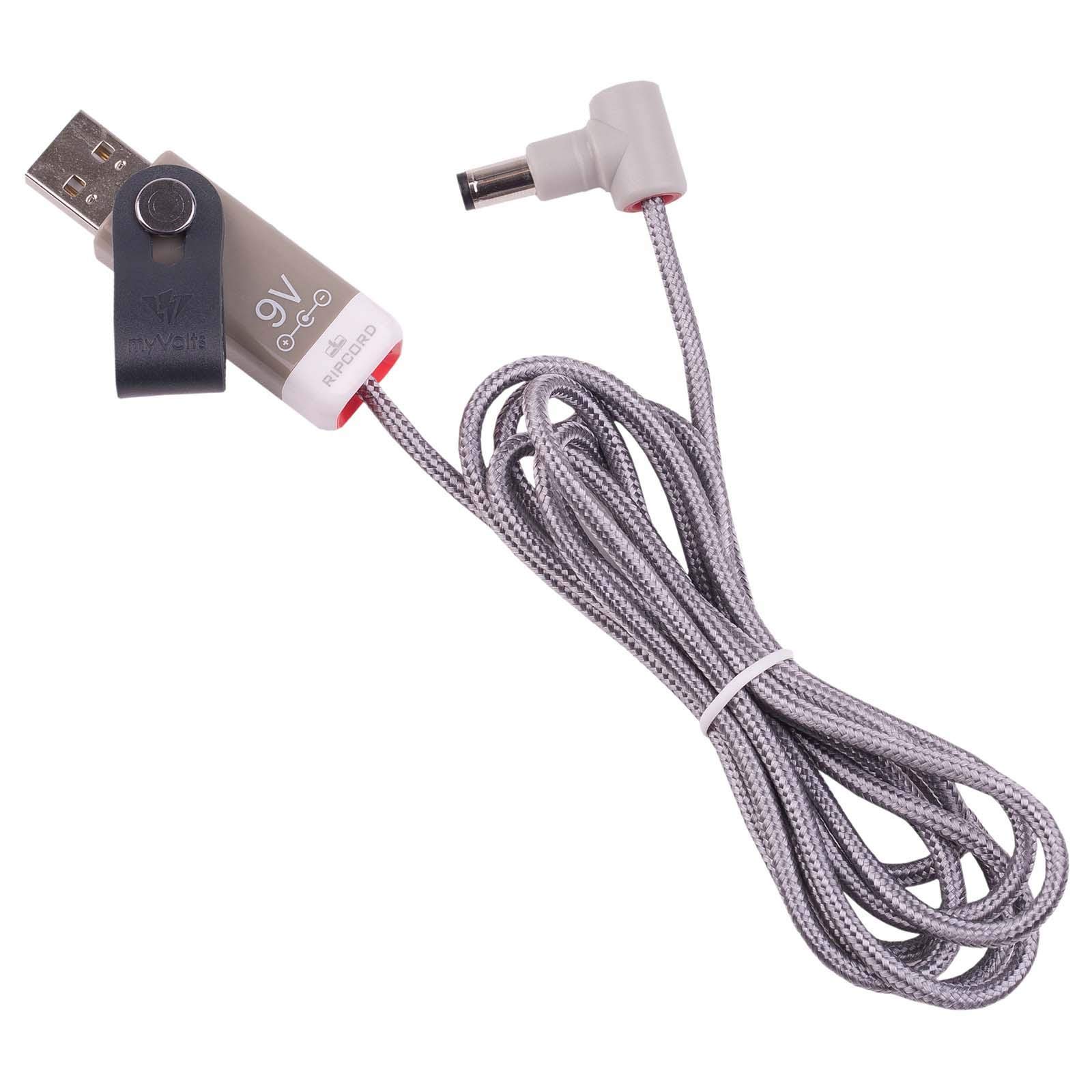 myVolts Ripcord USB to 9V DC Power Cable Compatible with Seymour Duncan Palladium Gain Stage Effects Pedal