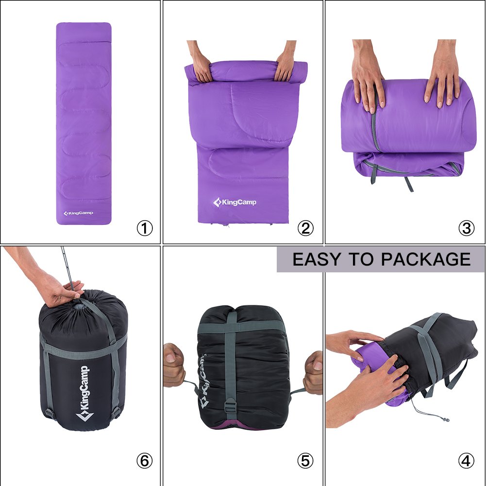 KingCamp Hooded Sleeping Bag: Lightweight and Windproof