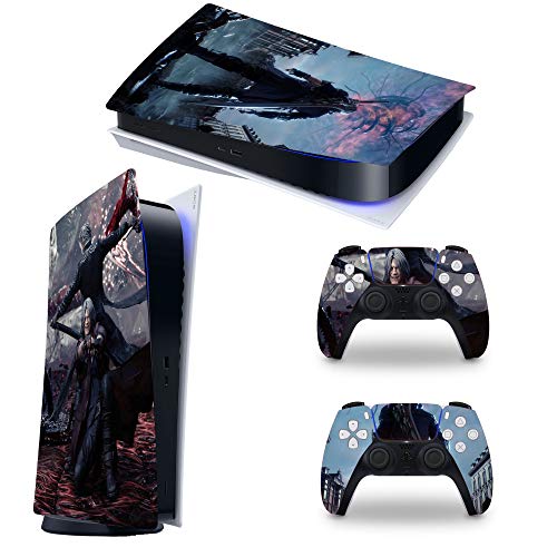 King Evil Cry PS5 Digital Edition Console and Controller Skin Set - Playstation 5 Digital Edition Vinyl