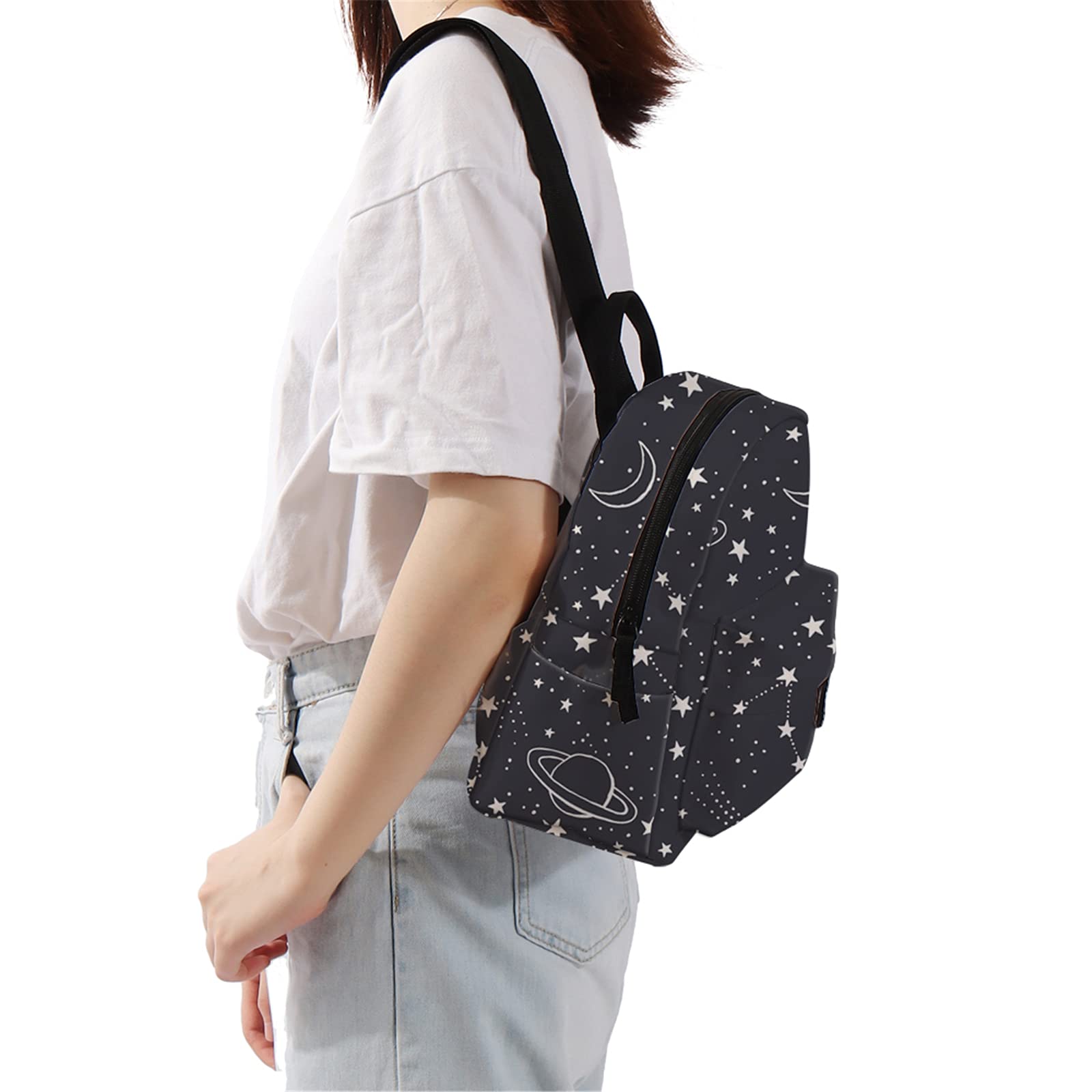 LOOMILOO Mini Backpack for Girls, Cute Small 3D Printed Bookpacks Durable Waterproof Polyester Purse Kavaii Bags for Women,Teen,Kids,Todders (29)