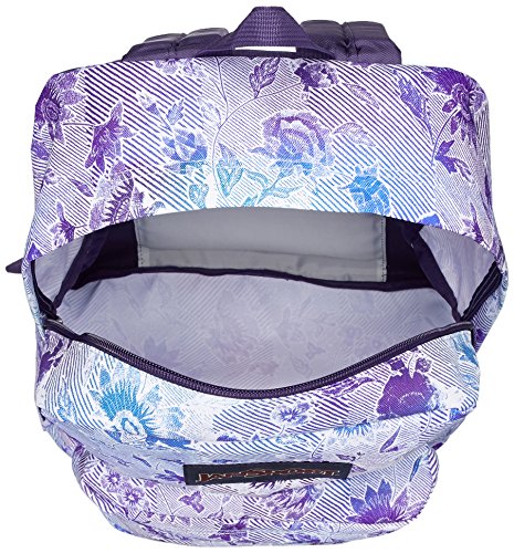 JanSport Black Label Superbreak Backpack - Classic, Ultralight (Striped Floral)