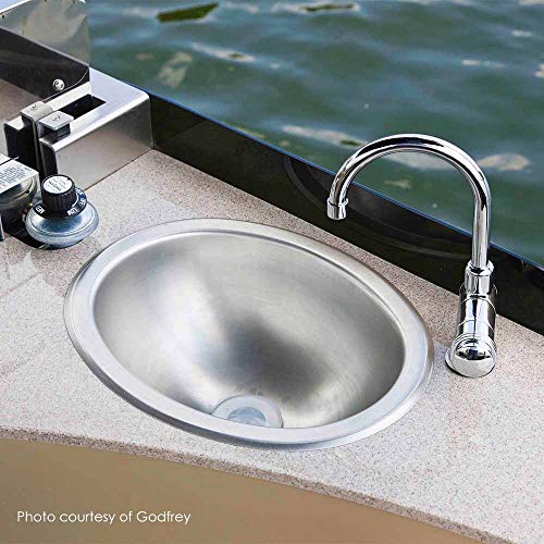 ITC Manufacturers' Select Chrome 7.5" X 4" Fold-Down Bar Cockpit Faucet, Faucet Head for Boats and RVs (97261-CP) (B07SBX4KS9)
