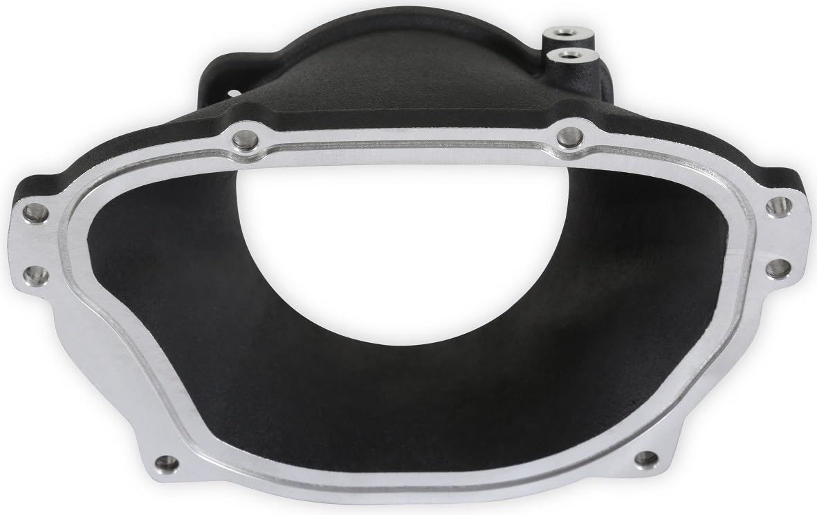 NEW HOLLEY ULTRA LO-RAM 105MM THROTTLE BODY ADAPTER,FRONT FEED MOUNT,ЕFІ STYLE FLANGE,BLACK SATIN FINISH,COMPATIBLE WITH GМ GEN V LT1 ENGINES