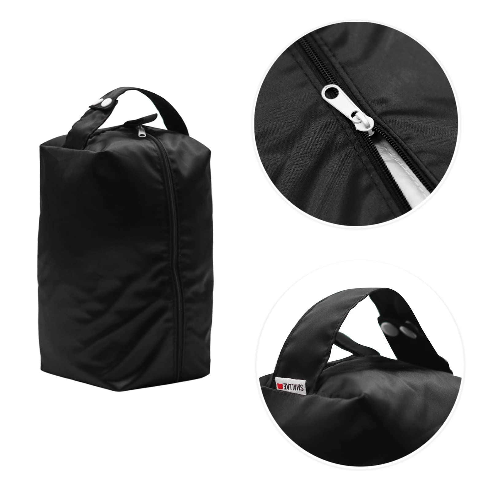 SMALLKE Diaper Pod Bag 2 pcs Hanging Bags Multi-functional Bag Reusable Baby Cloth Diaper Wet Dry Bag for Diaper Travel Pool Beach Outdoor activity(Black&White