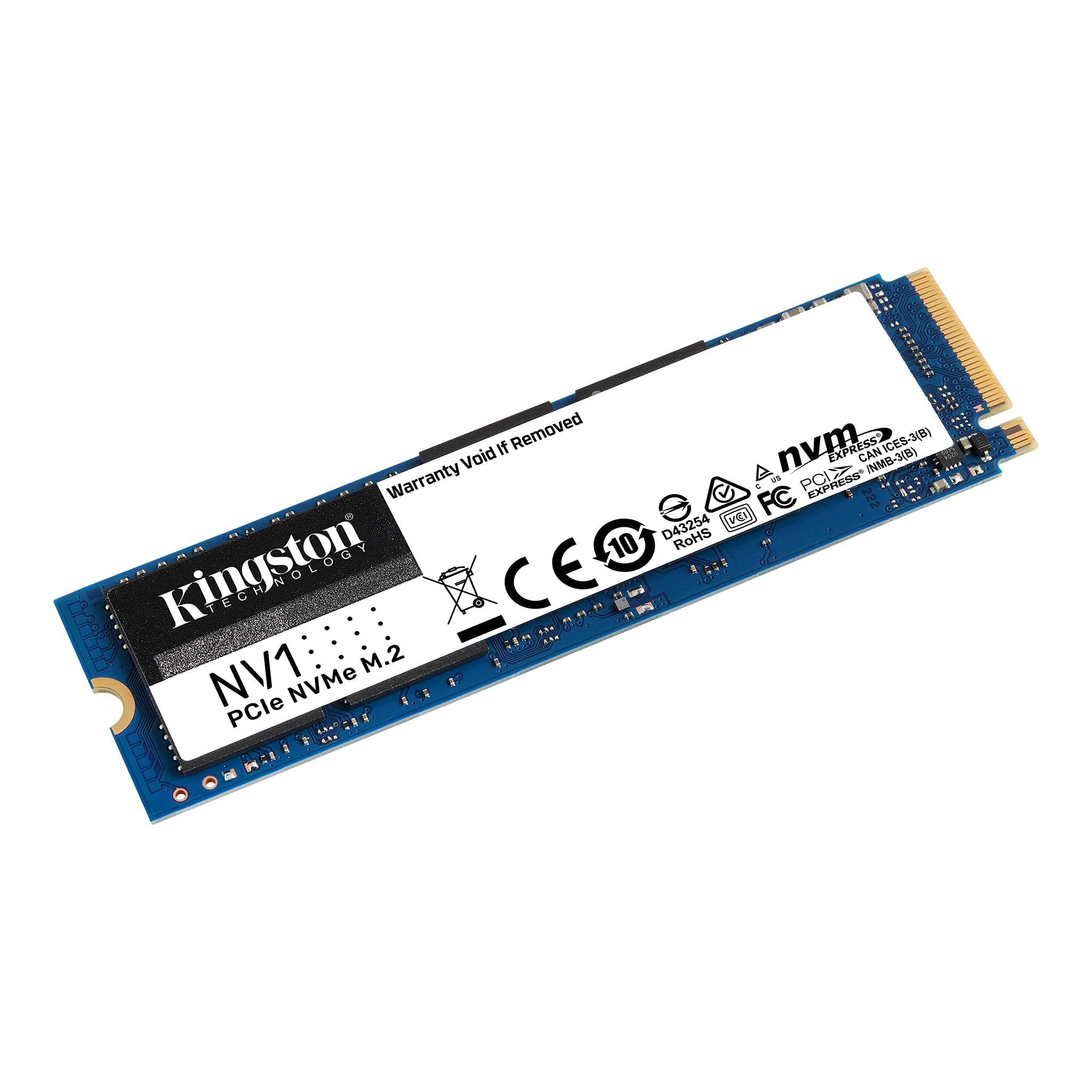 Kingston NV1 250G M.2 2280 NVMe PCIe Internal SSD Up to 2100 MB/s SNVS/250G