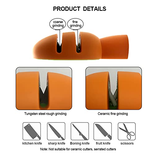 Kukup Multifunctional grade 2 knife sharpener, diamond kitchen knife sharpener with bottle opener, handle and anti-skid pad