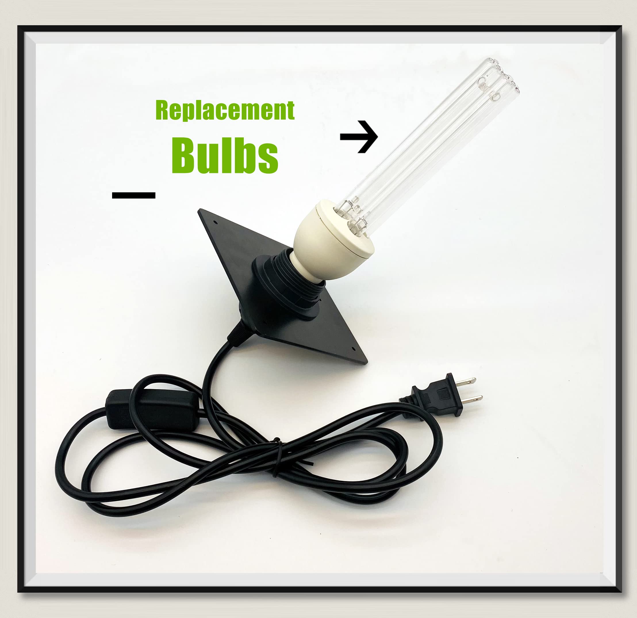 labaliya Light Bulb Fluorescent Light Bulb 25W Energy Saving 253.7nm Wavelength 110 Volt E26/E27 Socket (Ozone Free)