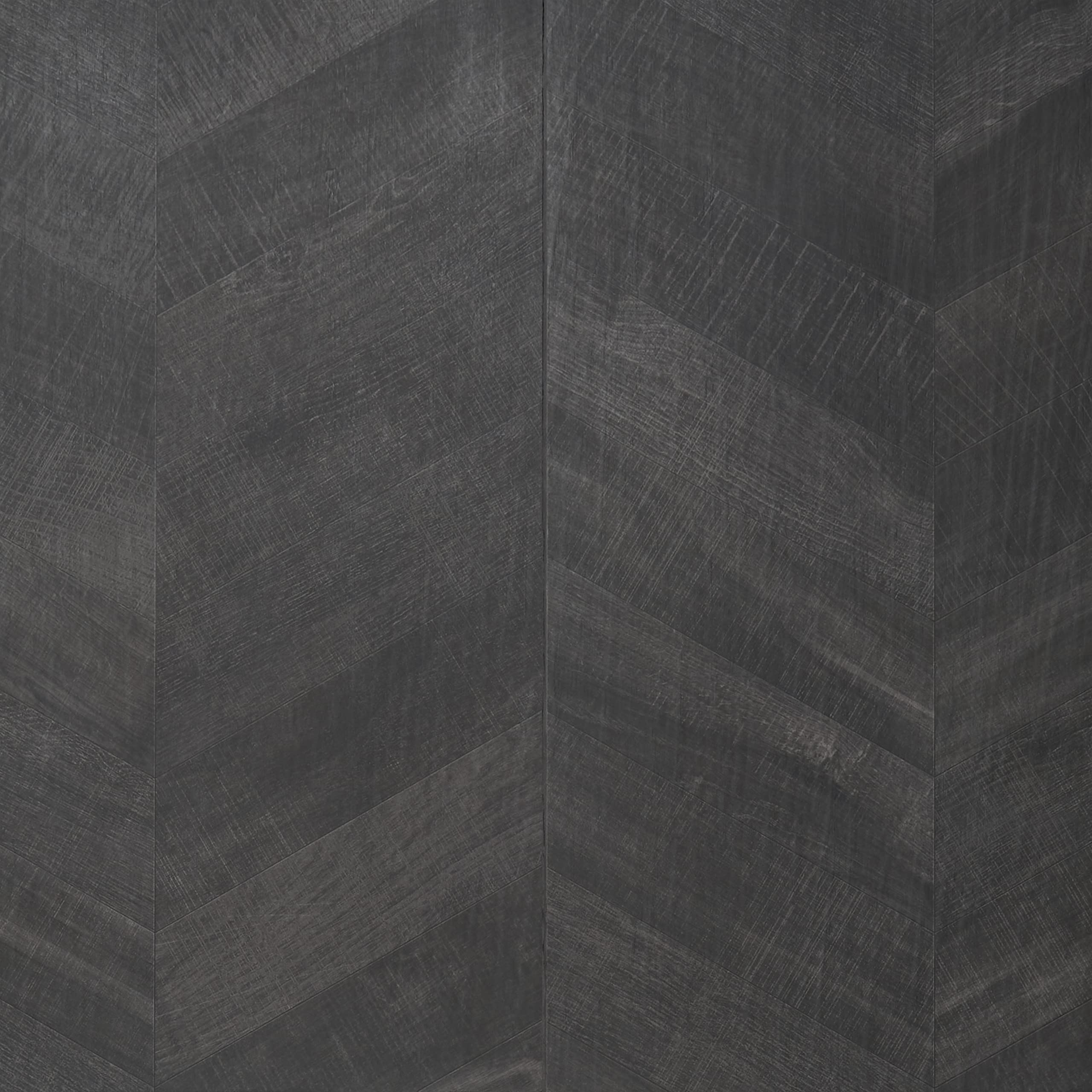 Montgomery Chevron Black 24 in. x 48 in. Matte Porcelain Floor and Wall Tile (15.49 Sq. Ft. / Case)
