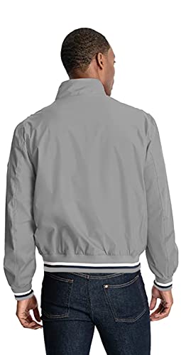 LONDON FOG Men's Stretch Golf Jacket, Light Grey, Large