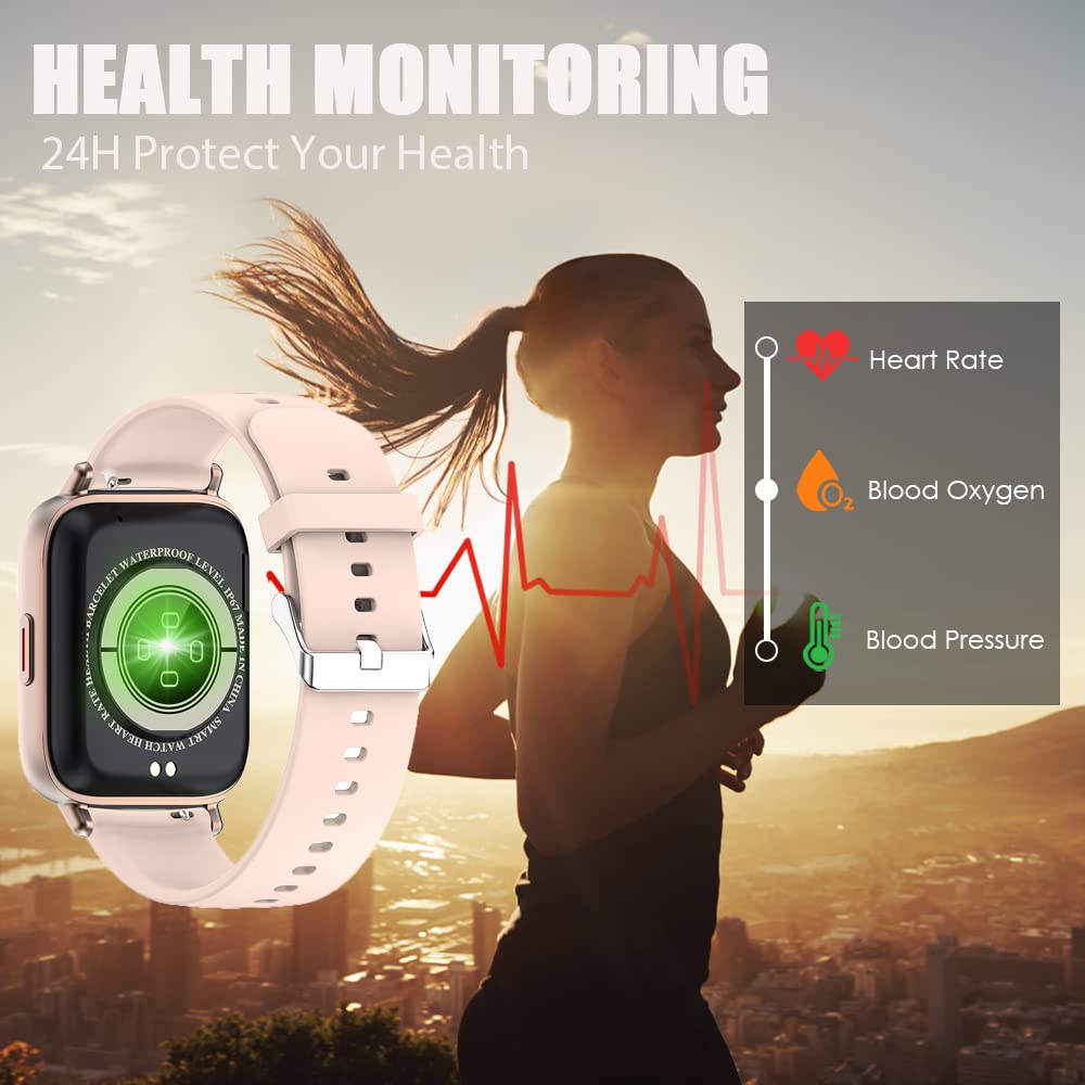 Smart Watch for Women Make/Answer Calls Fitness Tracker with Heart Rate Monitor Sleep Tracker Pedometer Message Notification Waterproof Smartwatch Compatible with iPhone Samsung Android Phone