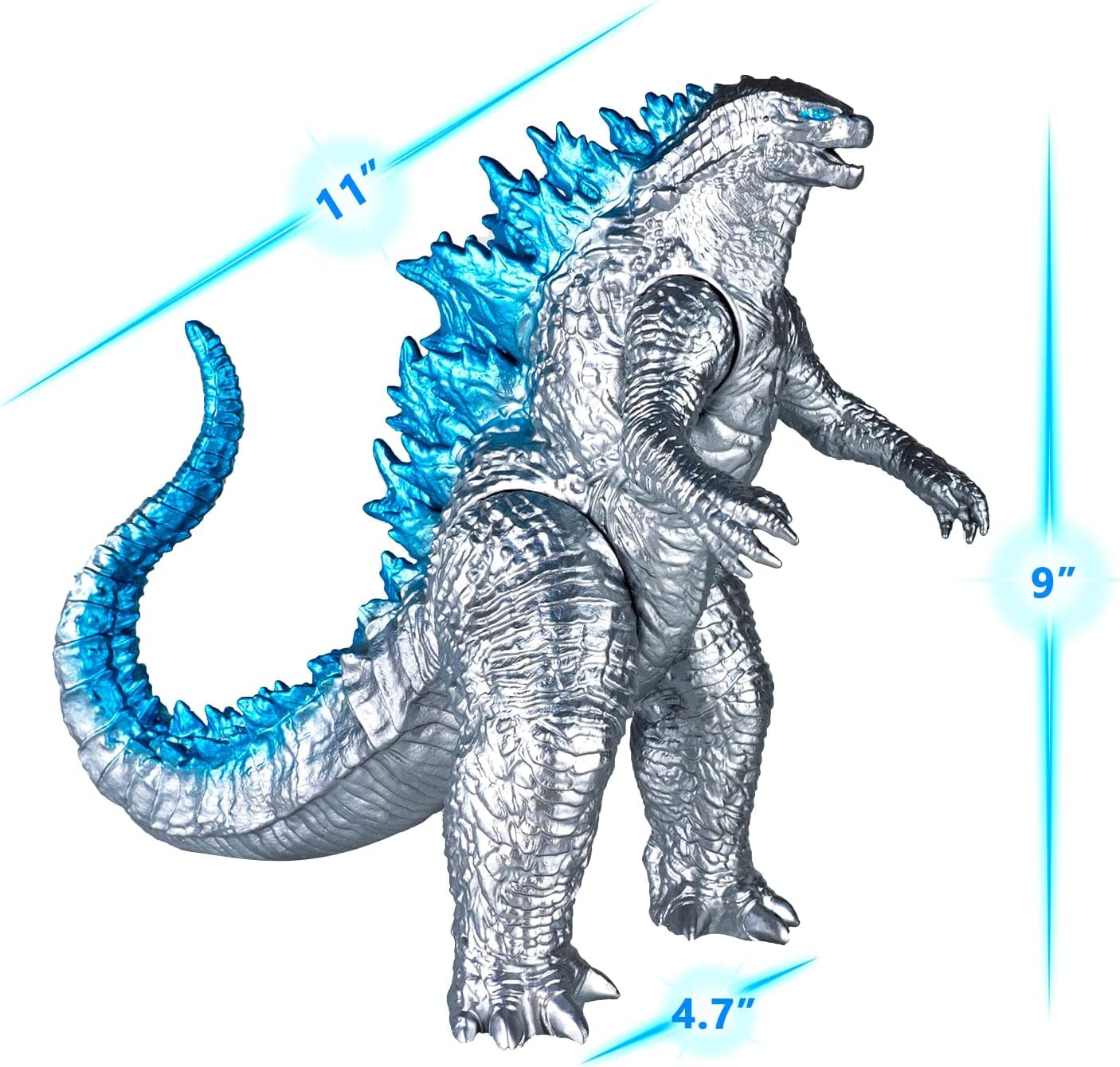 JAYKENIXO New Silver Dragon Movie Action Figure - Dragon Monster Toy Size 7ββ Carry Bag Included
