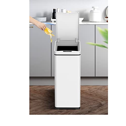 XBWEI Intelligent Induction Trash Can Large Size Commercial Home Hotel Office Lobby Airport Storage Waste Bins Smart Kitchen