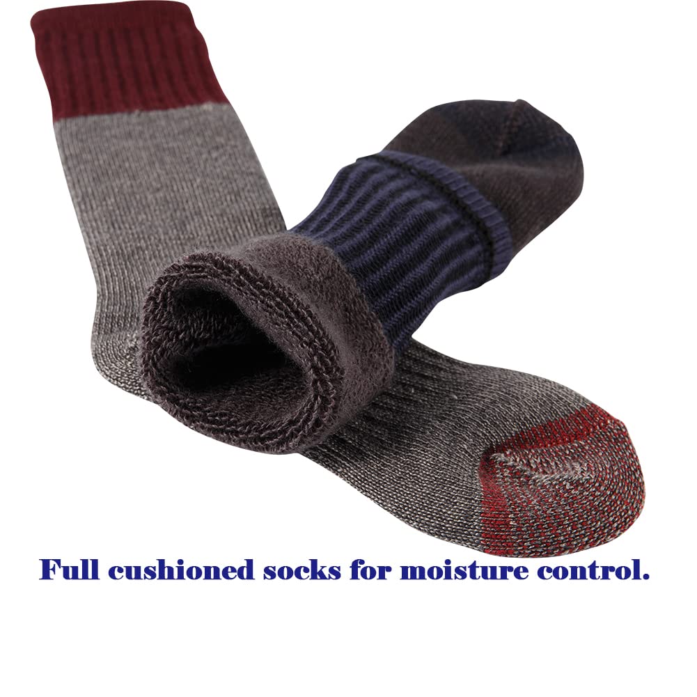 NEVSNEV Women's Thermal Socks 78% Merino Wool Warm Socks Outdoor Hiking Trail MID-CALF Sock (US 9-11)(4Pairs)
