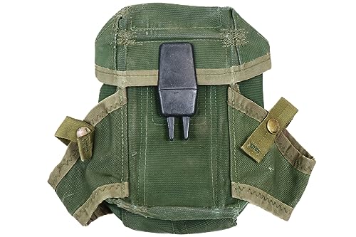 US Military Alice Ammo Pouch Ammunition OD Green (Olive Drab) 30 Round Magazine M16 Rifle Hand Grenade LC-1 Small Arms Case Pouch with Alice Clips LC1