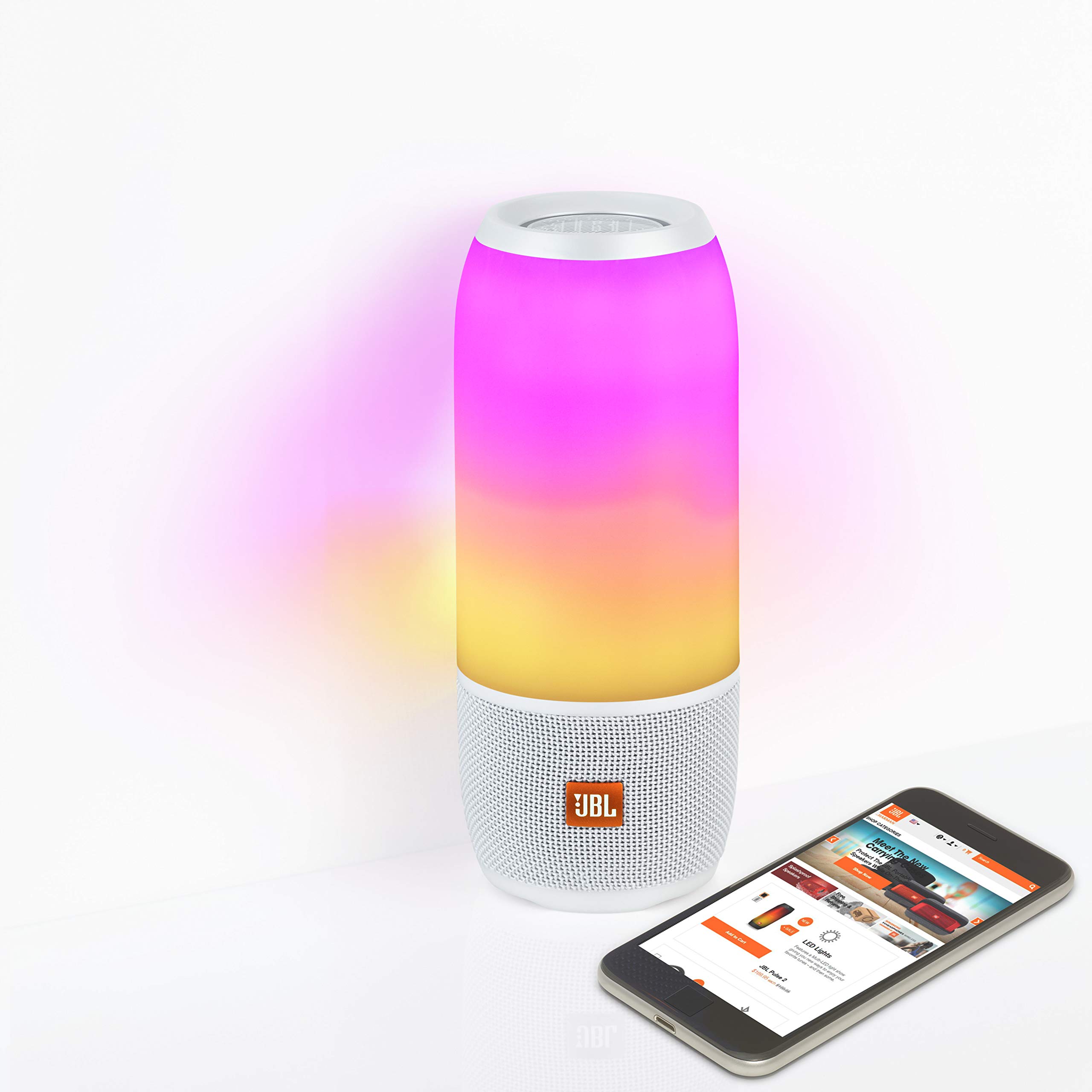 JBL Pulse 3 - Wireless Bluetooth Waterproof Speaker - White