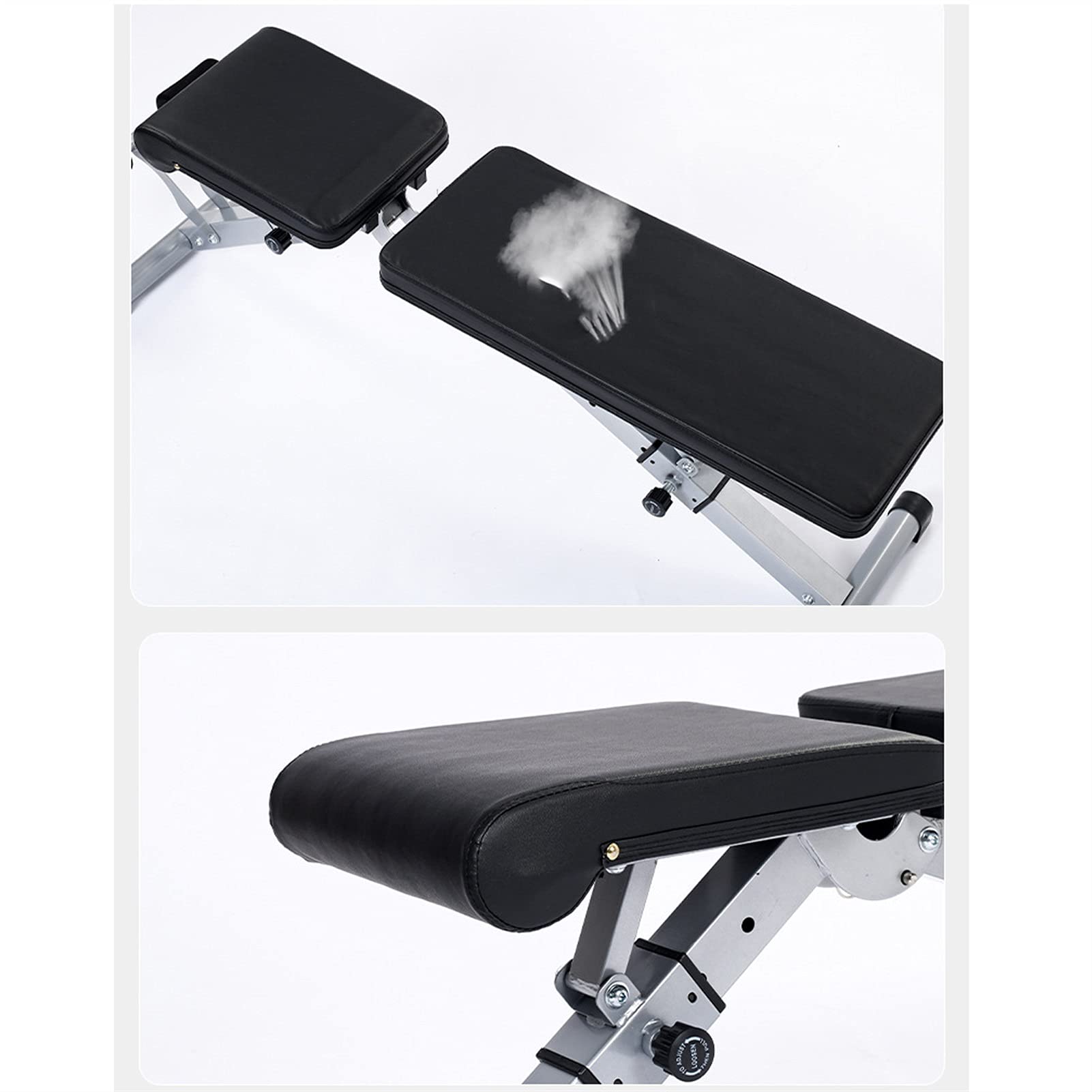 LUYIYI Foldable Fitness Chair Dumbbell Bench Home Sit- up Board Bench Press Bench Fitness Equipment
