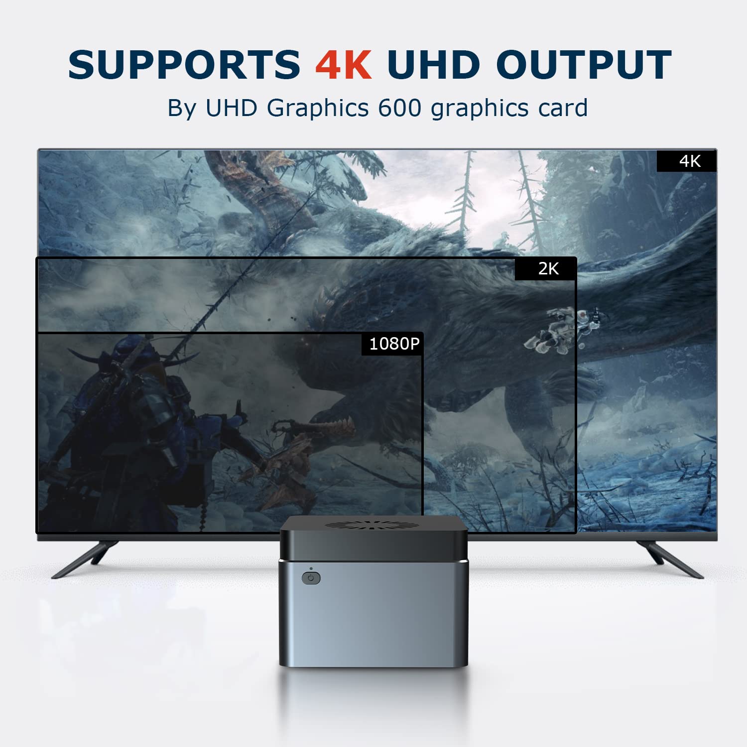 Kinhank Super Console X PC Mini Retro Game Console Built-in 71000+ Games,Intel Celeron J4125 Quad Core Win11 Pro&Batocera 33 Systems Desktop Computer Support 4K UHD Dual Sreen Display,2 Beton Gamepads