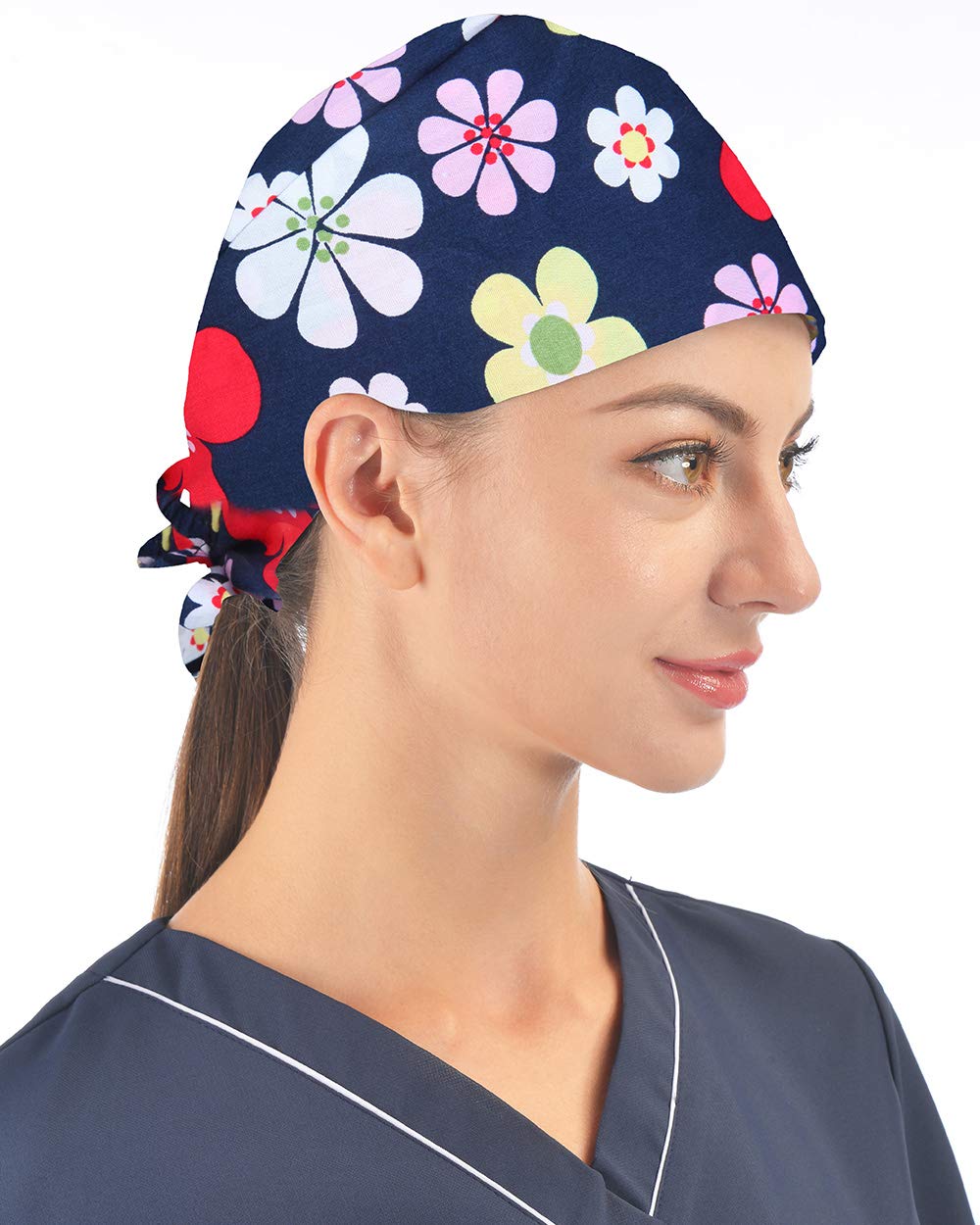 Kousenpu Adjustable Working Cap with Sweatband Suitable for Men and Women (Color J)
