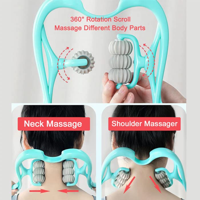 Neck Massager for Pain Relief Deep Tissue, Massagers for Neck and Back, Shoulder Massager, Lymphatic Drainage Massager, Masajeador De Espalda y Cuello