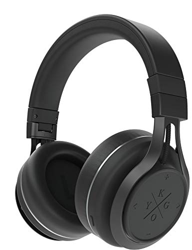 Kygo Life A9/600 | Over-Ear Bluetooth Headphones, aptX® and AAC® Codecs, Built-in Microphone, NFC Pairing, Memory Foam Ear Cushions, 23 hours Playback, Kygo Sound App, Pro Line (Black)