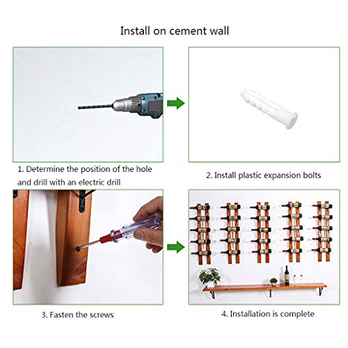 Wall Mounted Wine Rack Barrel Stave Hanging Wine Rack ,5/6/8 Bottle Barrel Stave Wooden Wall Mounted Wine Rack, Wine Bottle Holde Wall Mounted Wine Rack for Home (Size : 150 * 19.5