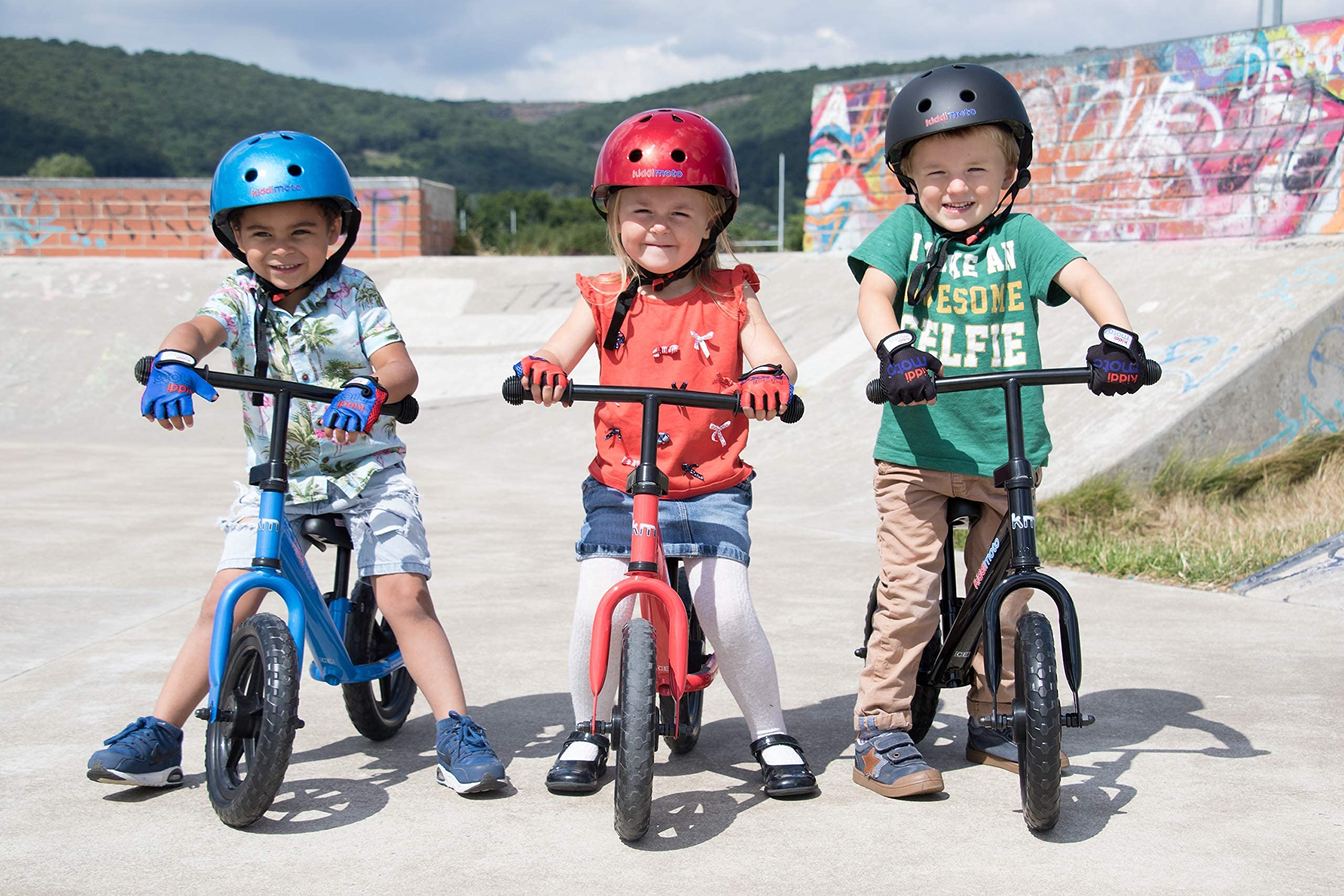 Kiddimoto Kids Helmet - Matt Orange Small