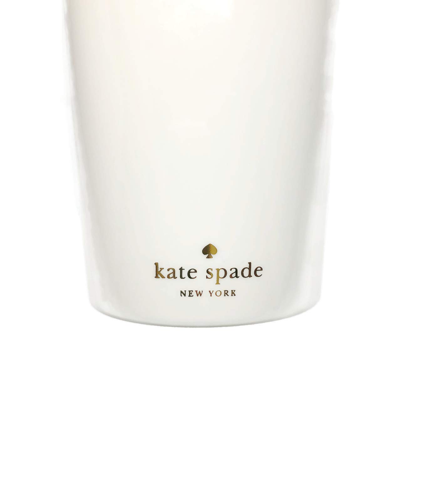 Kate Spade New York Insulated Initial Tumbler with Reusable Straw, 20 Ounce Acrylic Travel Cup with Lid, M (Blue)
