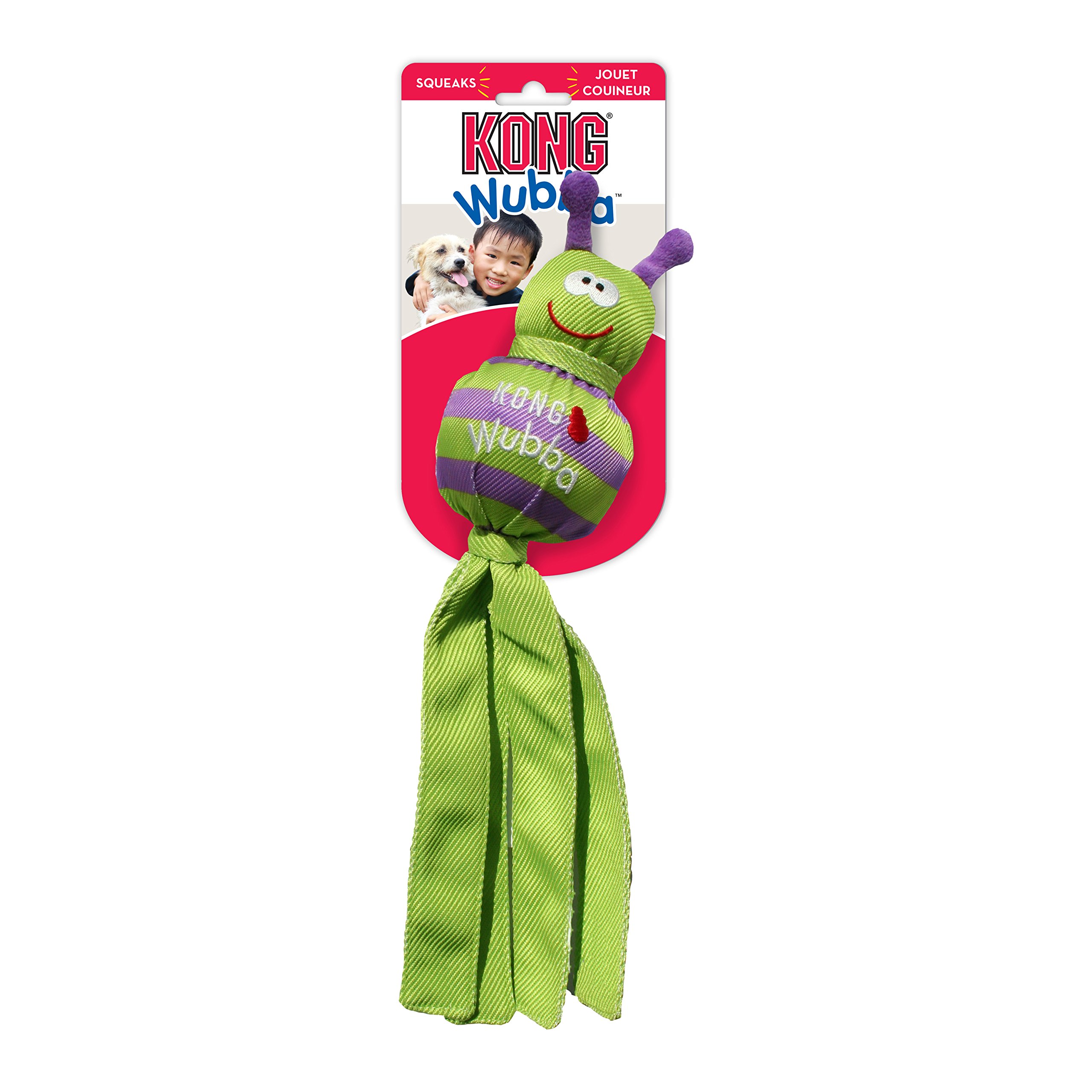 KONG Wubba Bug Dog Toy, Large “Color Varies”