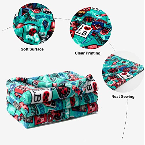 ZonLi Kids Blanket Flannel Fleece Throw Blanket Twin Size 60" x 80" Cat Noir Miraculous Ladybug Bluey Blankets for Boys Soft Fuzzy Plush Blanket Cozy for Travel Bed Saint Patrick Spring