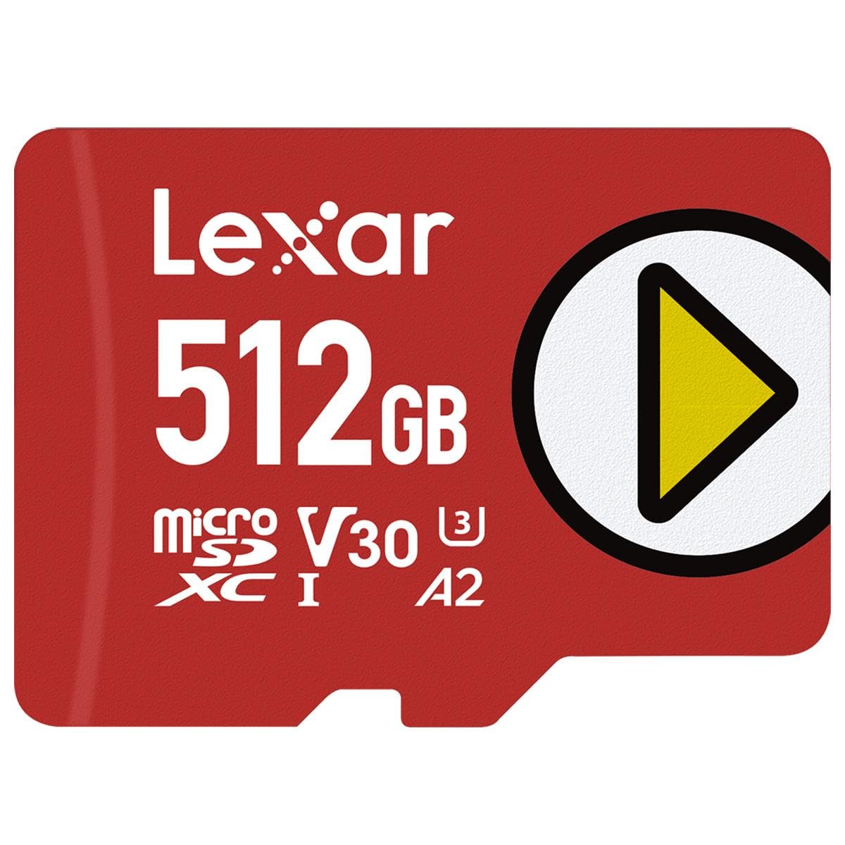 Lexar 512GB PLAY microSDXC Memory Card, UHS-I, C10, U3, V30, A2, Full-HD Video, Up To 160/100 MB/s, Expanded Storage for Nintendo-Switch, Gaming Devices, Smartphones, Tablets (LMSPLAY512G-BNNNU)