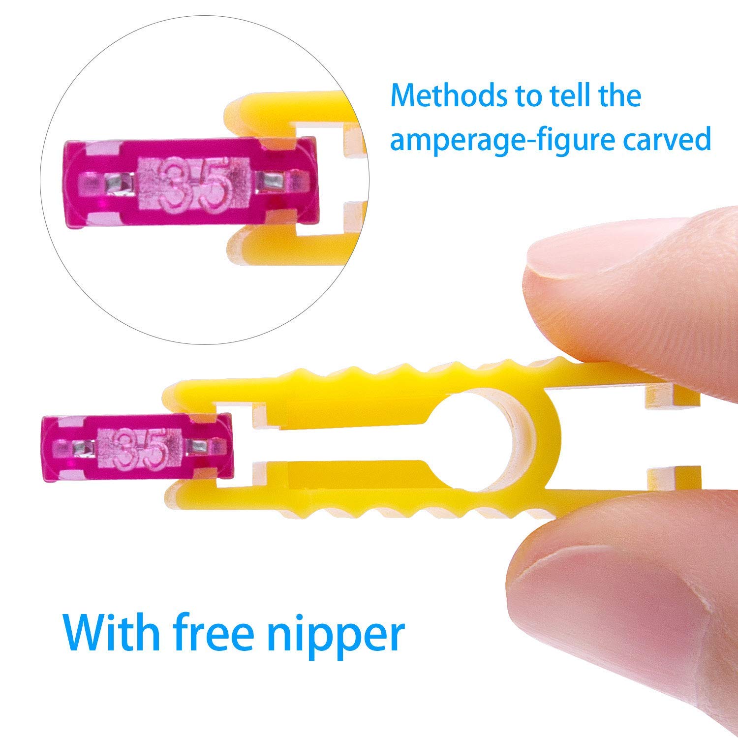 Kodobo 100 Pack Auto Fuses 30 AMP APM/ATM 32V Mini Blade Style Fuses 30A Short Circuit Protection Car Fuse - 100Pack