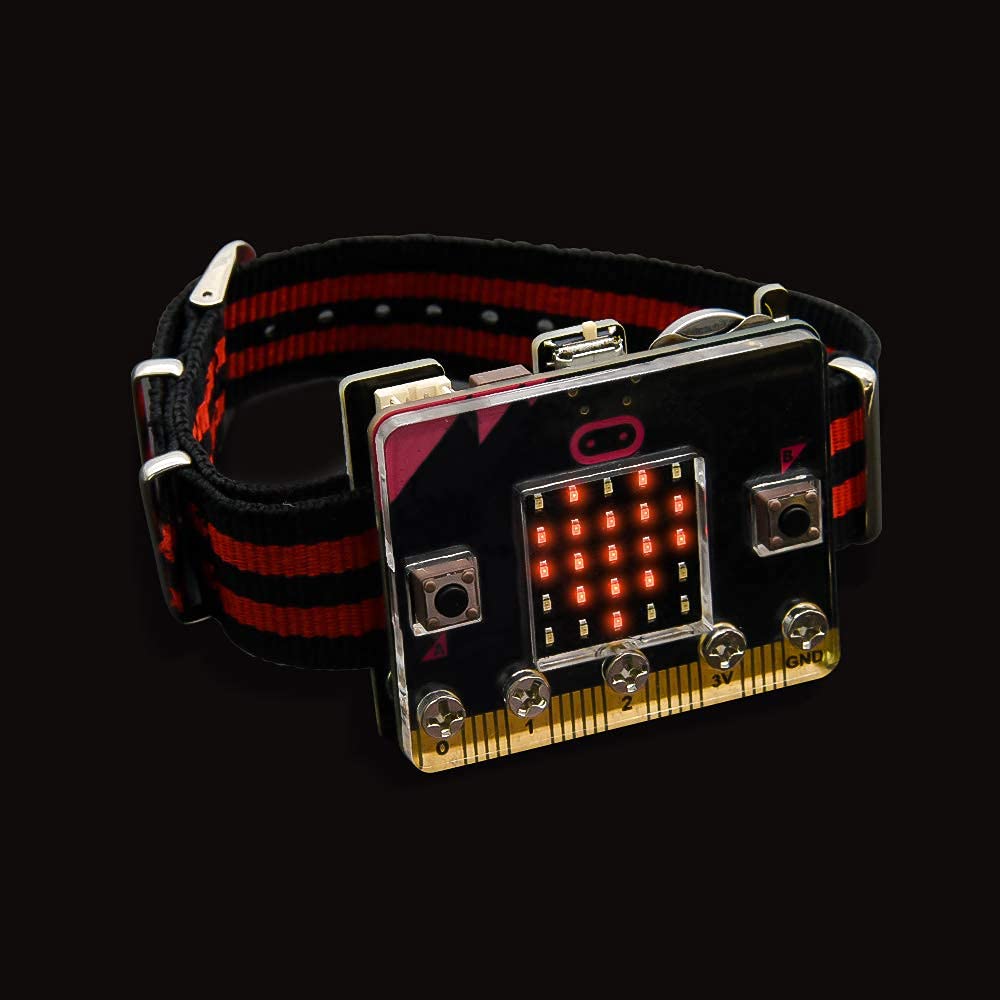 KEYESTUDIO Smart Watch Starter Kit for BBC Micro:bit V1 V2 Coding DIY for Beginners Kids (Without Microbit)