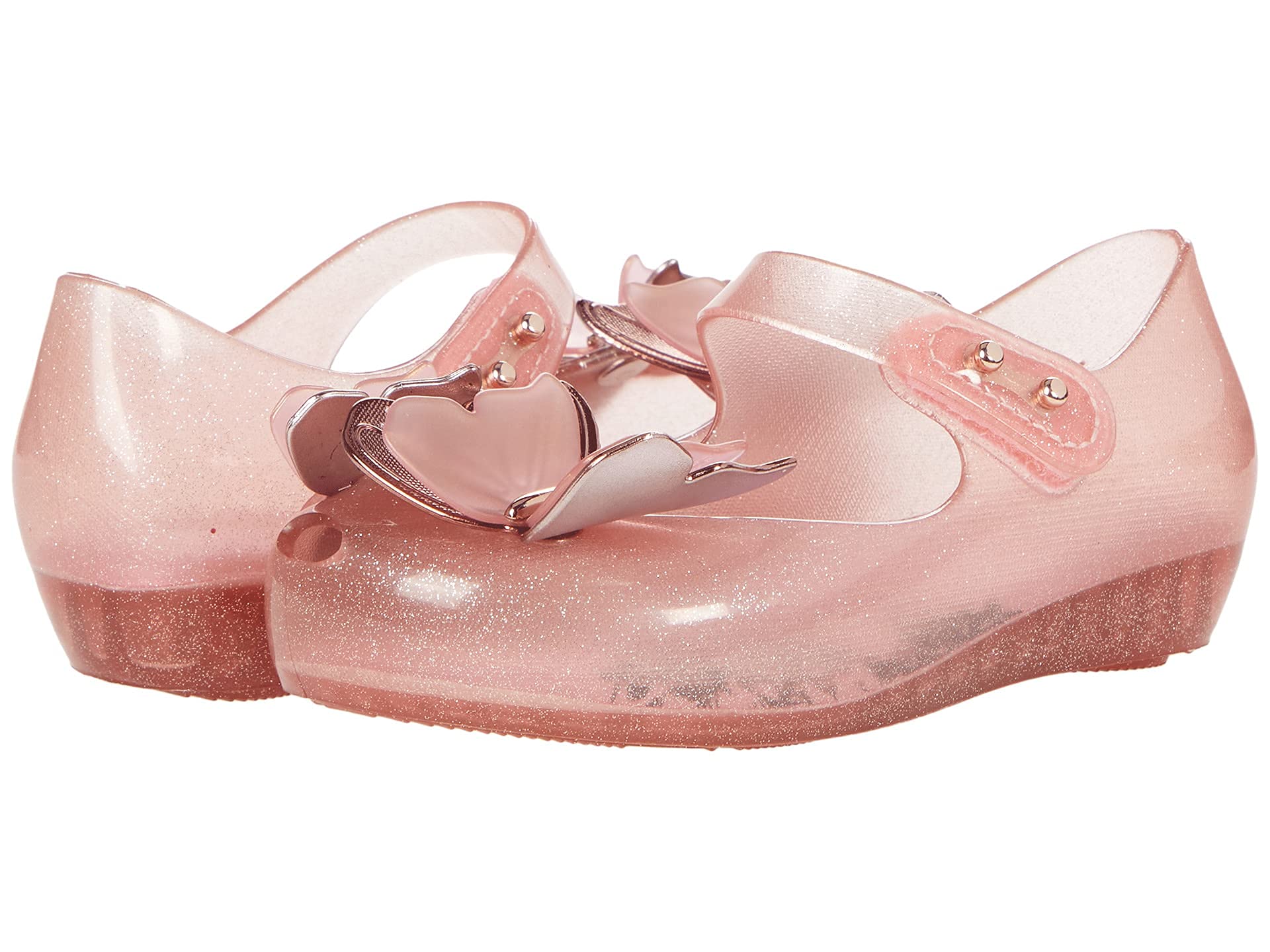 mini melissa Girl's Ultragirl Fly III BB (Toddler/Little Kid) Glitter Pink 9 Toddler M