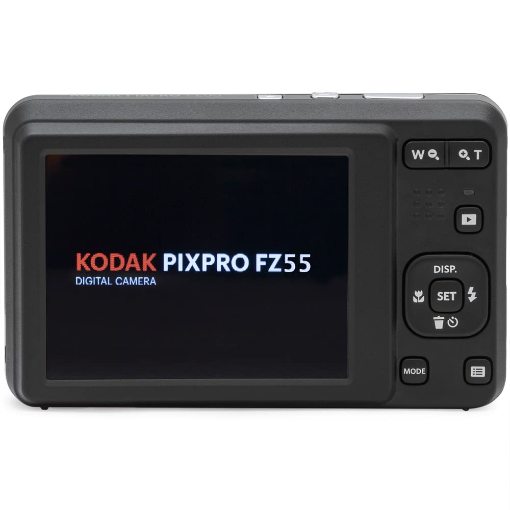 Kodak FZ55BL PIXPRO Digital Camera Bundle with Lexar 64GB High-Performance 800x UHS-I SDHC Memory Card Series (Black)
