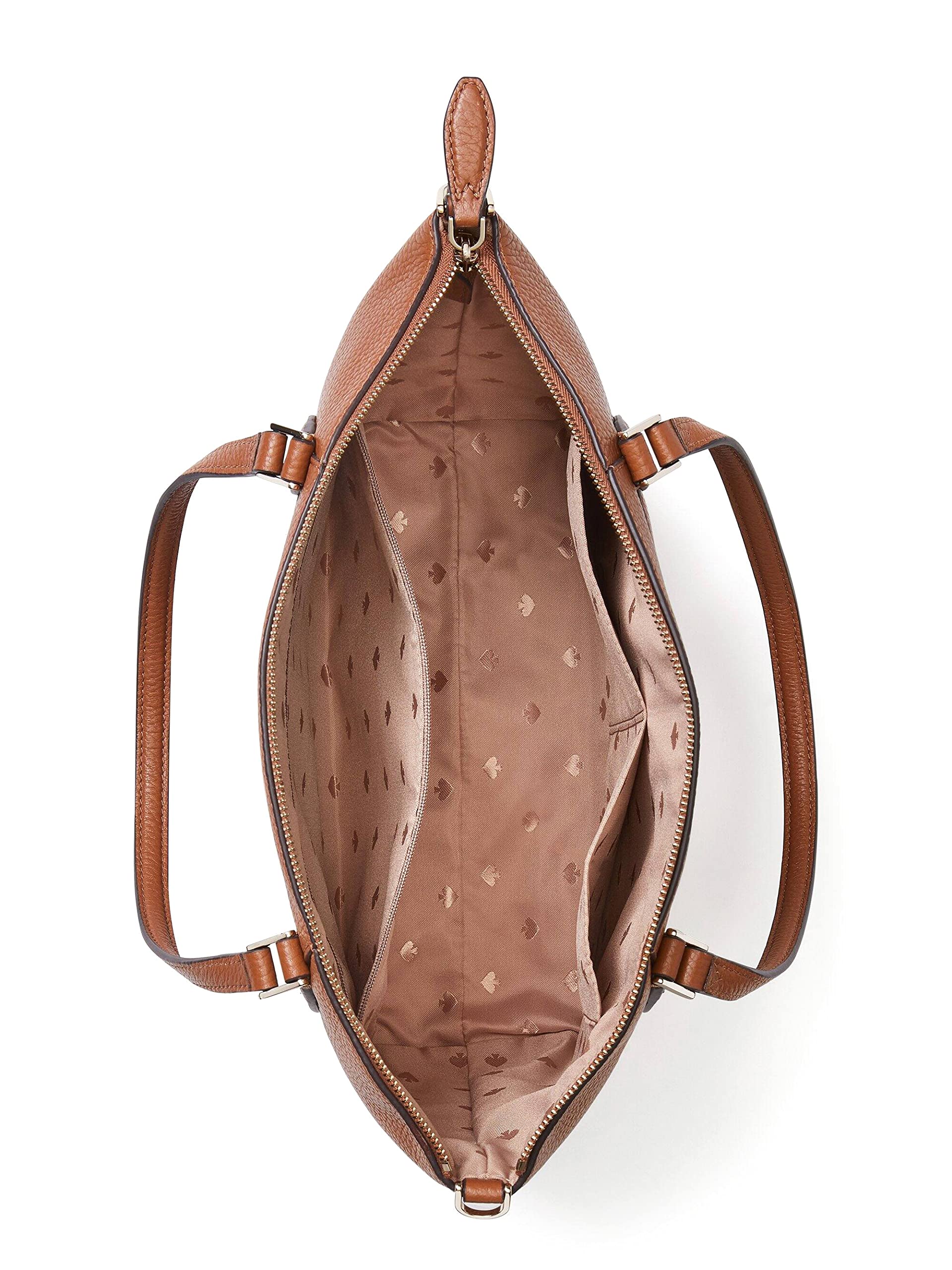 Kate Spade New York Kate Spade Monica Satchel Pebbled Leather Convertible Crossbody Bag Purse Handbag (Warm Gingerbread)