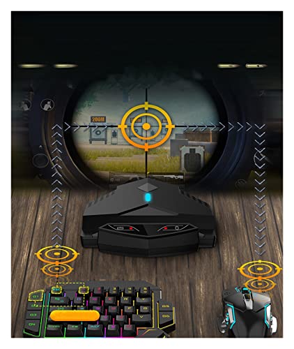 TURIM Gaming Gamepad Mobile Phone Bluetooth Android Controller Mobile Phone USB Gaming Keyboard Gaming Mouse Converter Accessories (Color : 3)