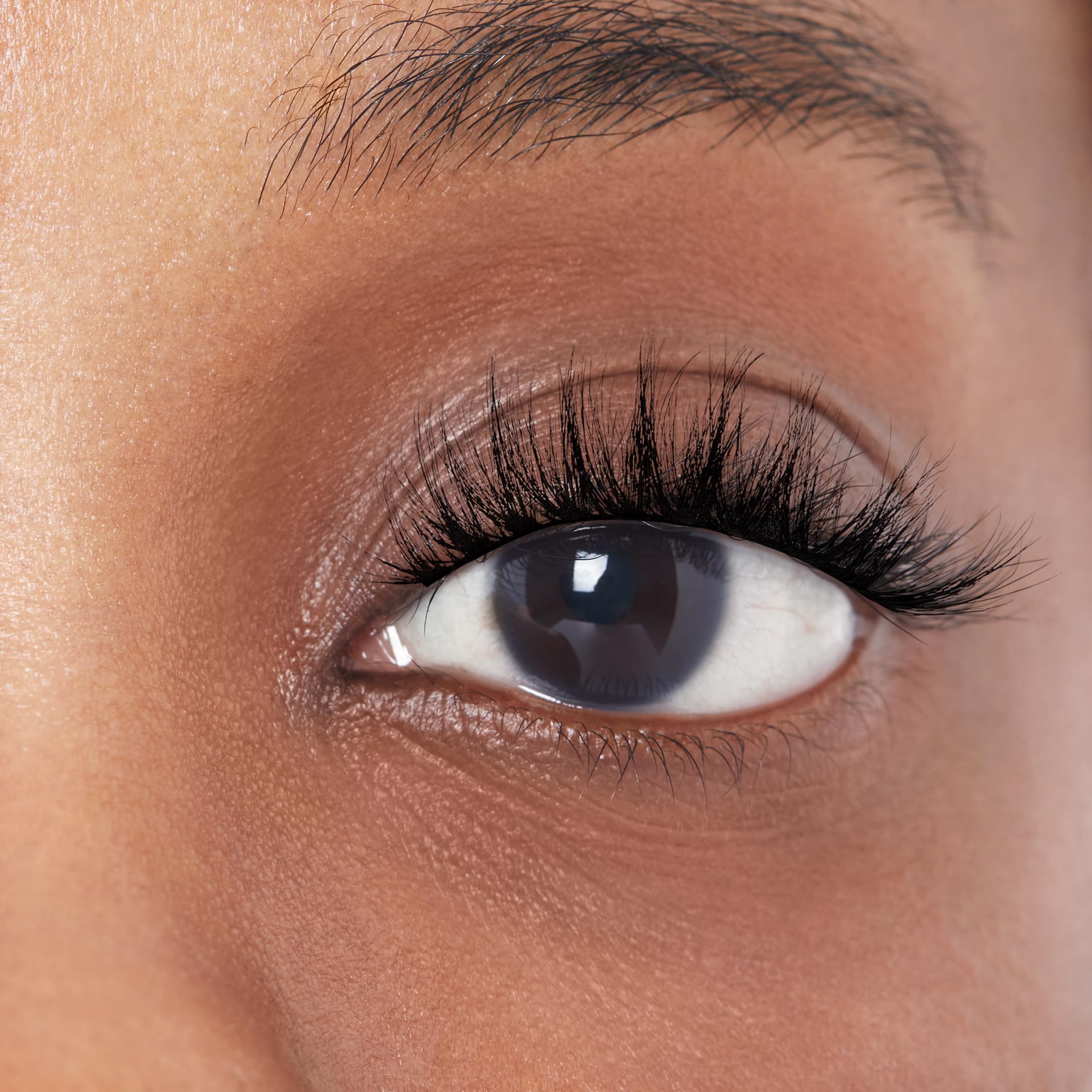 KISS Lash Couture 3D Matte False Eyelashes, Matte Twill', 14 mm, Includes 4 Pairs Of Lashes, Contact Lens Friendly, Easy to Apply, Reusable Strip Lashes