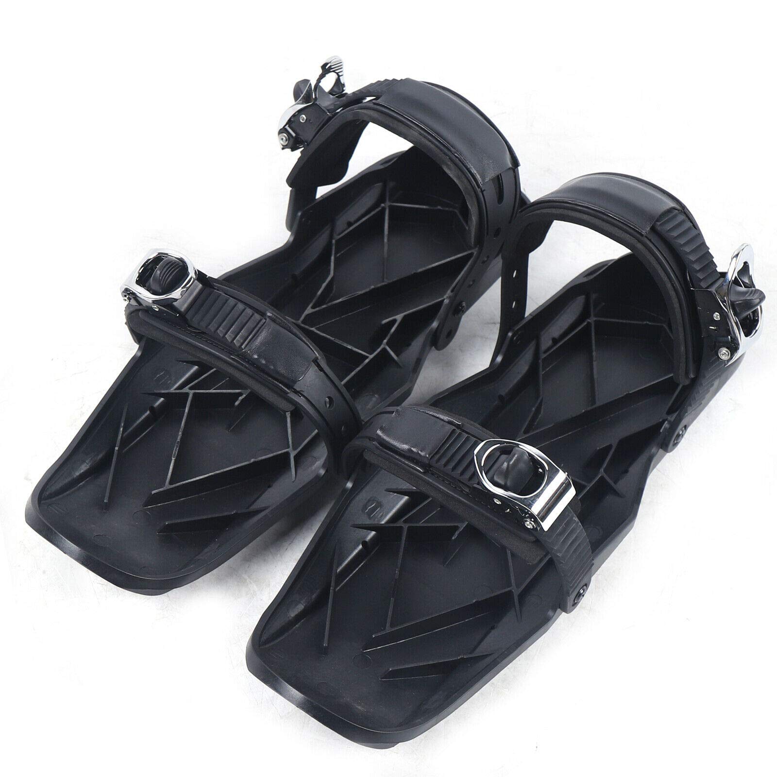 Mini Skiing Sled Snow Board Ski Boots Ski Shoes Combine Skates with Bindings, Suitable for Snow Parks, Forest Trails and Cross-Country Skiing