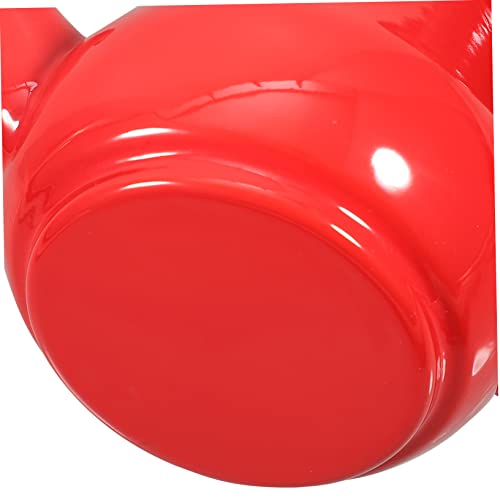 SWOOMEY Enamel Kettle Portable Tea Kettle Portable Water Kettle Turkish Teapot Meat Oil Strainer Stovetop Enamel Teakettle China Teapot Tea Kettles Retro Enamel Kettle Kitchen Tea Pot Red