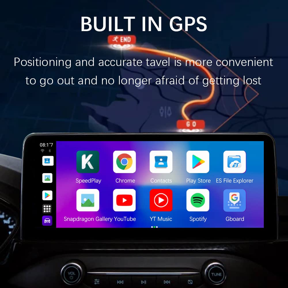 LEXXSON Wireless CarPlay Android Ai Box Wired to Wireless Android 9 Qualcomm Octa-core 4G+64G, Plug and Play