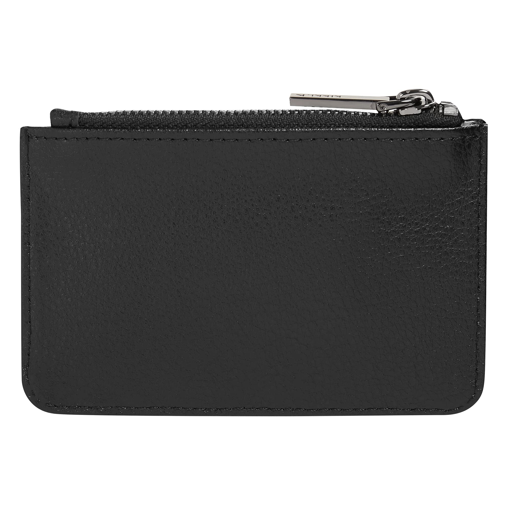 kikki.K Signature Edition Collection - Leather Card Holder Zip Pouch in Black, kikki.K Branded Zip Puller, 3 Card Slots, Zip Pocket closure, 4.72" L x 2.95" W x 0.20" H