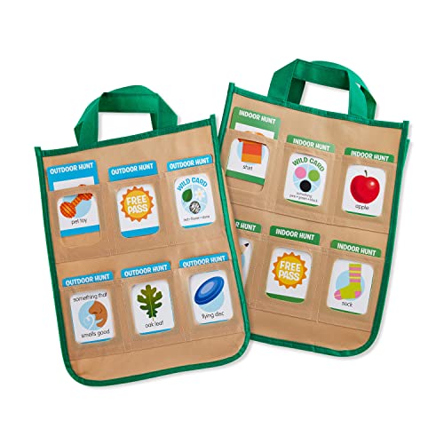 Melissa & Doug Let’s Explore Indoor/Outdoor Scavenger Hunt Play Set – 80 Double-Sided Cards - Activities For Kids, Seek And Find Games, Nature Game Kids Ages 4+