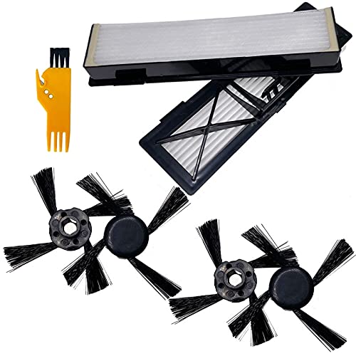 JAPAA Side Brushes Hepa Filter/Fit for Neato/Fit for Botvac D Series D3 D4 D5 D6 D7 D70E D75 D80 D85 Robot Vacuum Parts Sweeper Roller Brush